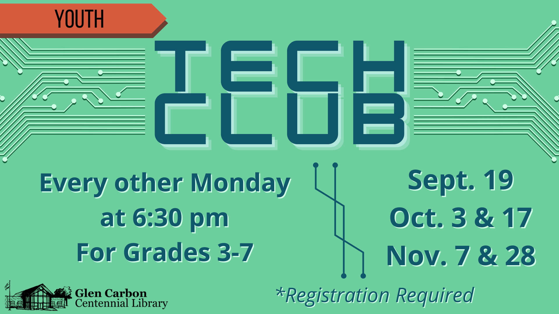 Tech Club: Grades 3-7 - Monday, September 19, 2022, 6:30 PM - Glen Carbon Centennial Library ...
